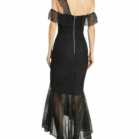 Jarlo London | Dresses | Jarlo Womens Shoulder Lace Black Dress Size 6 ...